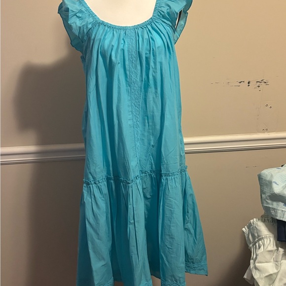 Simply Southern | Dresses | Simply Southern Blue Ruffle Sleeve Dress ...